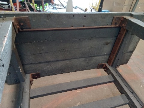 4x4 Post Vintage Workbench - Construction Junction