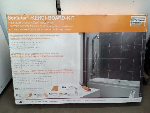 Bathroom Shower Surround - Schluter KERDI Board Waterproofing Kit ...