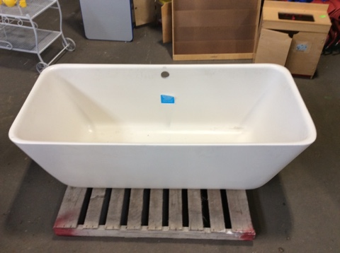 Bathroom Tub - Hydro Systems - Rounded Rectangle - Biscuit Colored ...