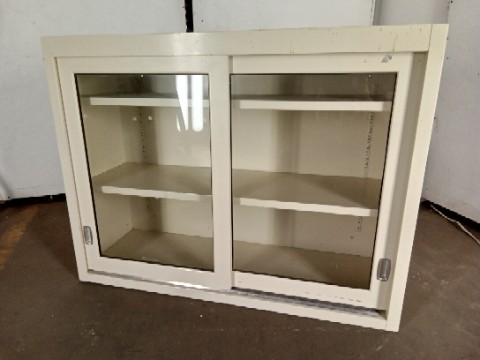 Beige Laboratory Cabinet w/ Sliding Doors 47 x 36 x 16 - Construction ...