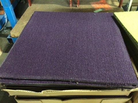 Carpet Tile - InterfaceFLOR - Glas Bac , Purple 1 Box 50 Sqft ...