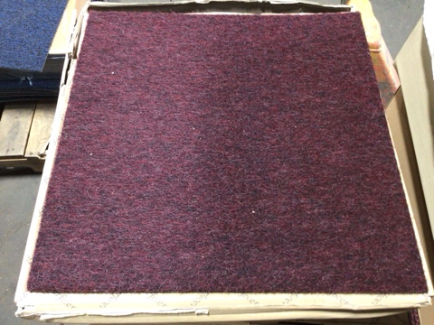 Carpet Tile - InterfaceFLOR - Heuga Superfloor, Maroon Fur 1 Box 50 ...