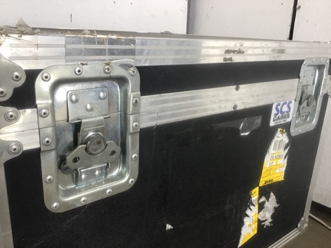 Chest - Utility / Travel Trunk - Black - Plywood - Construction Junction