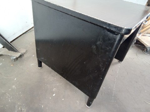 REDUCED Desk - Black Tanker Desk Right Hand Drawers (Vintage ...