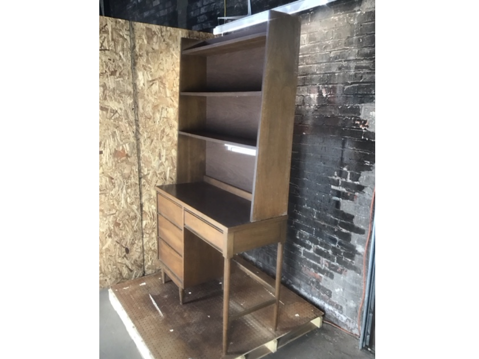 Desk - Broyhill - Mid Century Desk w/ Hutch - Mahogany - Construction ...