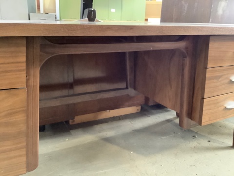 Desk - MCM Style Executive Desk With Slow Close Drawers (OTF ...