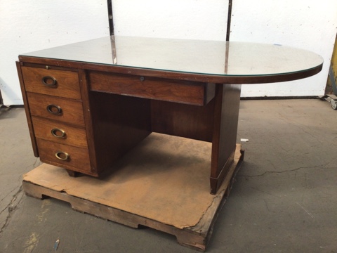 Desk - National Desk Co. w/ Drinks Drawer - Construction Junction