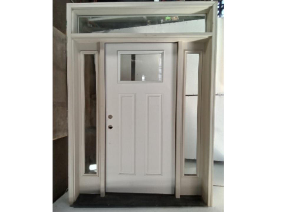Door Exterior Entryway - Pre Hung w/Sidelites & Transom - Construction ...