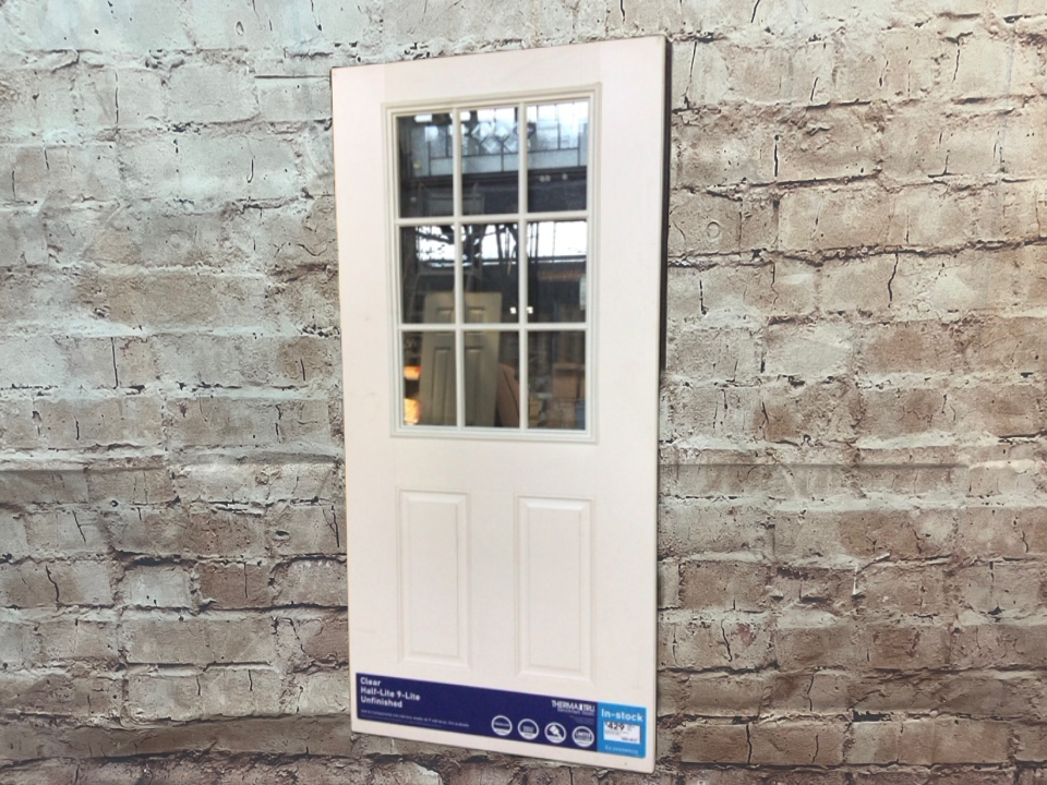 Door Exterior Entryway - Thermatru - Clear Half Lite , Unfinished ...