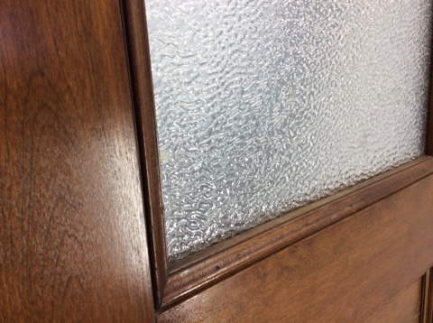 Door Interior - 2 Wood Panels One Glass, Privacy - Construction Junction