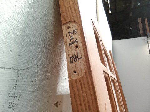 Door Interior French - Oak Frame Full Glass Pair - Construction Junction