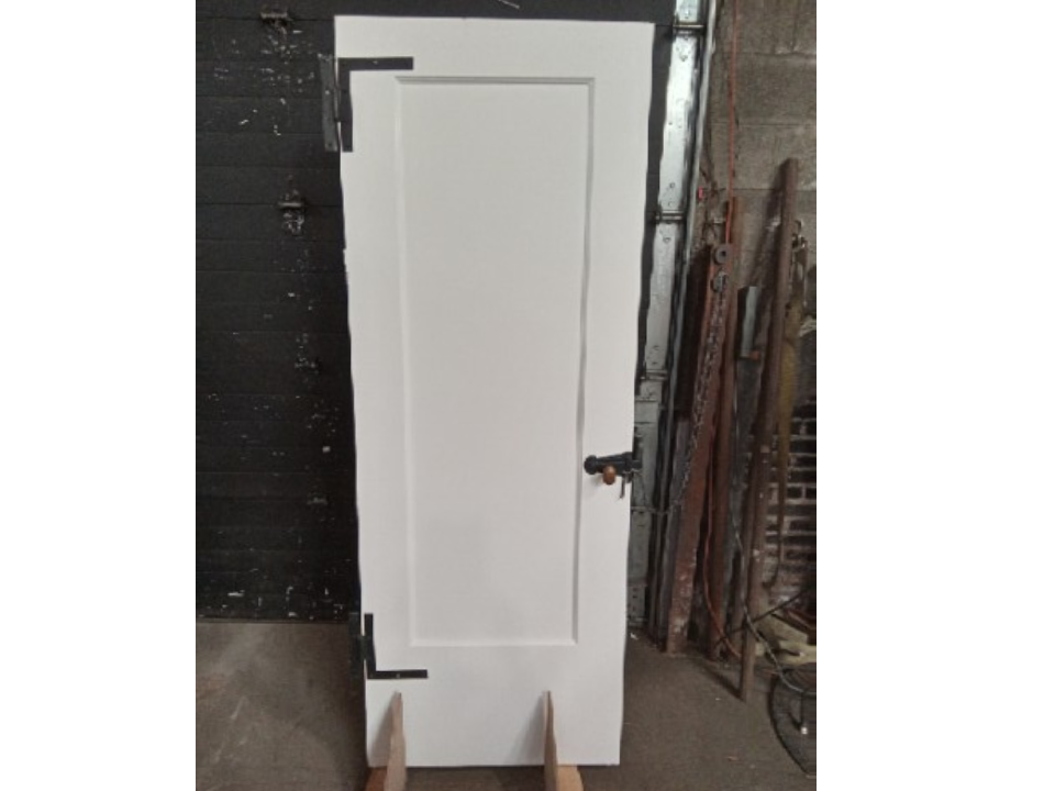Door Interior Panel w/Wrought Iron Hardware - Vintage - Construction ...