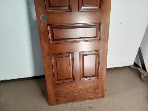 Door Interior - Solid Cherry 5 Panel RH - Construction Junction