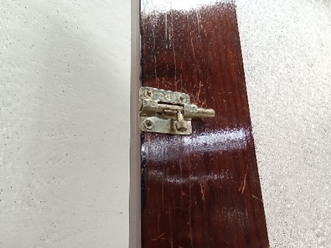 Door Interior - Solid Wood Door With Textured Glass Pane And Hardware ...