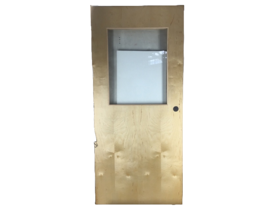 Door Interior - Veneered Particle Board w/ Partial Glass - Construction ...