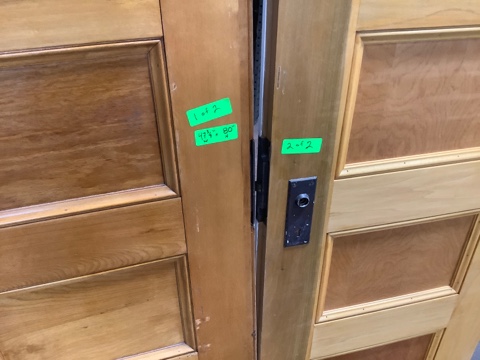 Door Specialty - Double - Painted One Side, 5 Panels Maple Veneer ...
