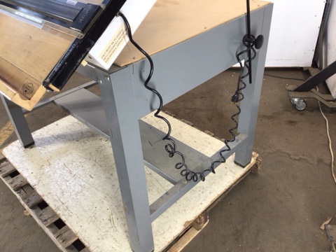 Drafting Table - Adjustable Top, Back Light, Steel Base - Construction ...