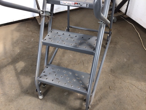 Hardware - Triarc - 5 Step Rolling Safety Ladder , Steel - Construction ...
