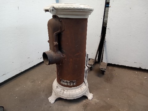 Heating Fireplace - Petit Godin 3720 French Enamel Cast Iron Stove ...