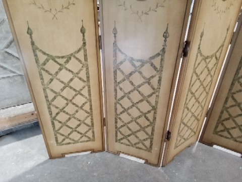 REDUCED Home / Office - Floral Pattern Room Divider - Construction Junction