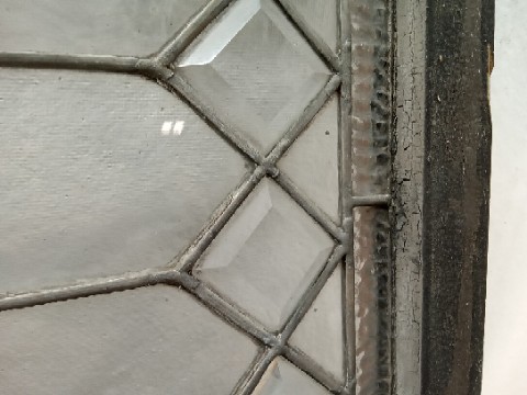 Leaded Glass with Bevelled Diamond Shape Pattern (18 x 68 ...