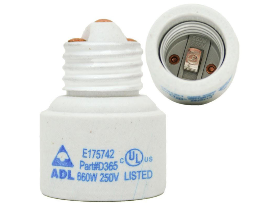 Lighting - ADL D365 10PK Porcelain Socket Extention (Surplus ...
