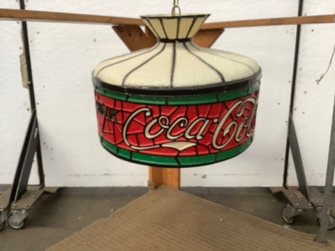 Lighting Specialty - Coca Cola Plastic Stained Glass Hanging Light ...