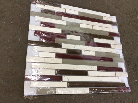 Mosaic Tile - Elida Ceramica Orchard Brick - 1 SF Sheet - Construction ...