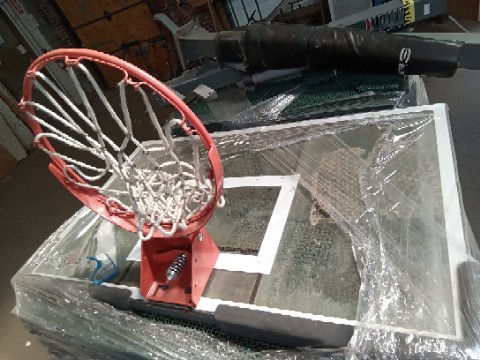 Outdoor Basketball Court Set w/Freestanding Goal - Construction Junction