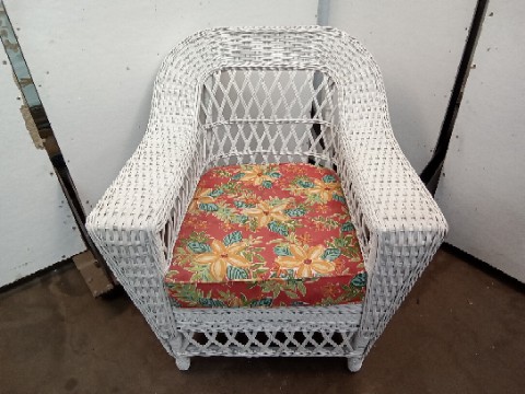 Outdoor Furniture - Wicker By Henry Link Chair And Ottoman ...