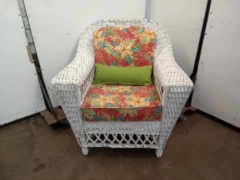 Outdoor Furniture - Wicker By Henry Link Chair And Ottoman ...