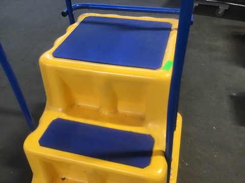 Premier Plastics Box Step Stool w/Handrails - Construction Junction