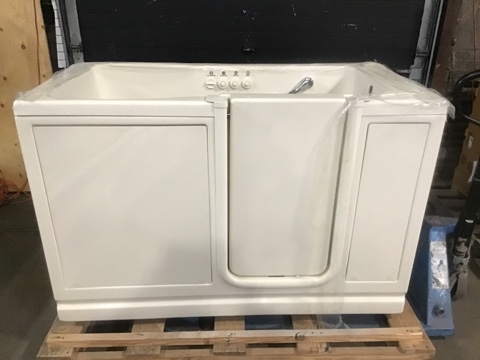 REDUCED Surplus Jacuzzi Walk-In Whirlpool Tub w/Right Drain - Almond ...