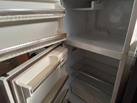 Refrigerator - GE Ivory TBF14SKB(AWS) - Construction Junction