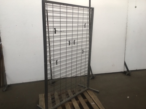 Retail Fixture - Wire Grid Wall Steel Display 2-Sided - Construction ...