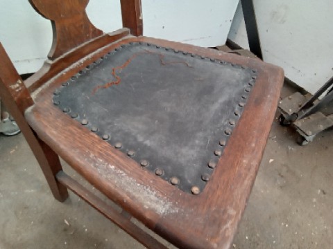 Seating Chair - Quarter Sawn Oak - Vintage - Construction Junction