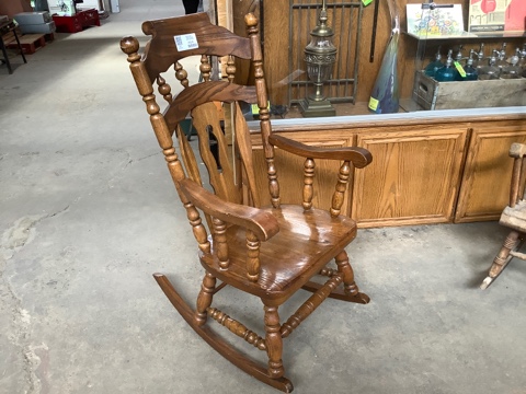 Seating Chair - Rocker Virginia Homes Solid Oak - Construction Junction