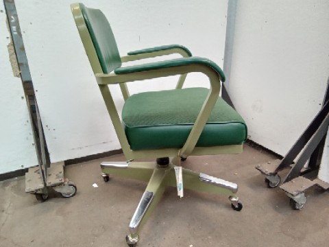 Seating Chair - Royal Metal MCM Green Tanker Desk Chair (Vintage ...