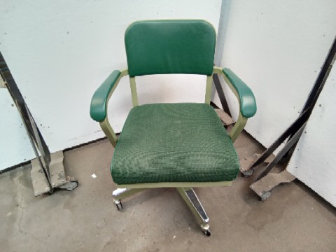 Seating Chair - Royal Metal MCM Green Tanker Desk Chair (Vintage ...