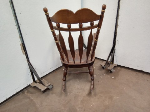 Seating Chair - Virginia House Gold Stenciled Rocking Chair (Vintage ...