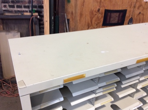 Shelving Unit - Mail Sorter, Adjustable - White Metal - Construction ...