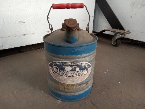 Specialty Collectible - Galvanized Jug - Vintage - Construction Junction