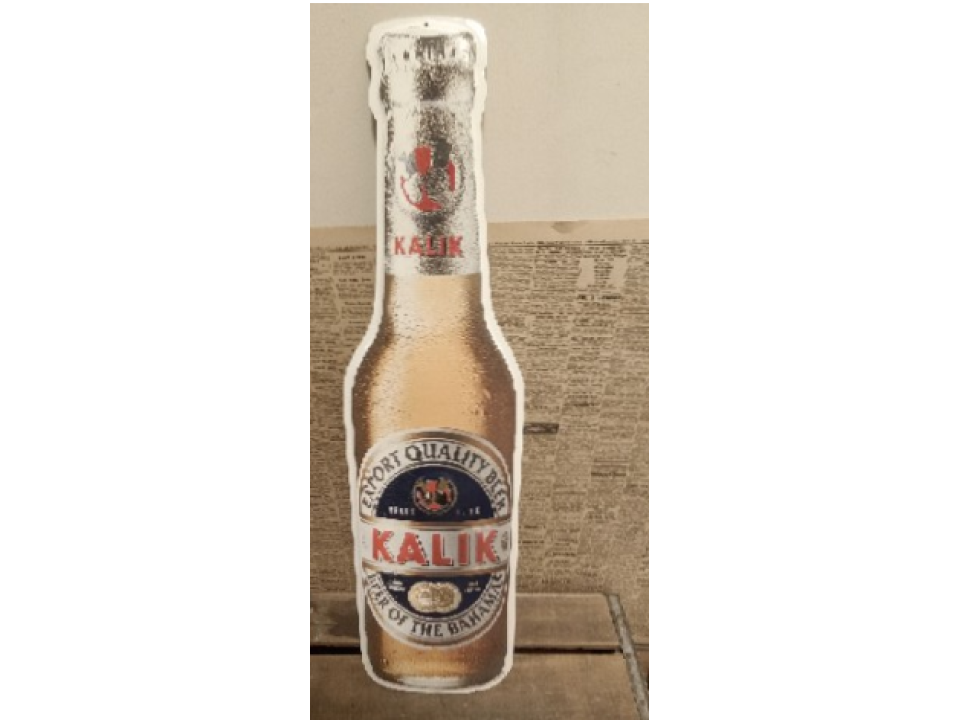 Specialty Collectible - Metal Kalik Beer Sign - Construction Junction
