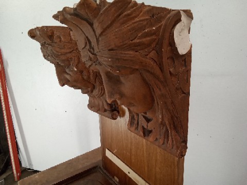 Specialty Reclaimed - Corbel Wooden Nickel Plaster Face (Vintage ...