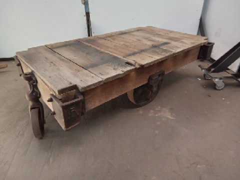 Specialty Reclaimed - Industrial Lineberry Railroad Cart (Antique ...