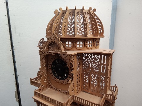 Specialty Reclaimed - Scrollsawn Wooden Clock Case Kit (Project ...