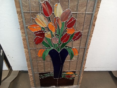 Stained Glass - Floral Pattern - Construction Junction