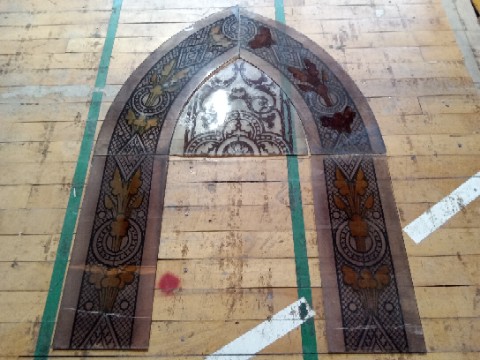 Stained Glass - Unframed - Rectangular (Vintage) - Construction Junction