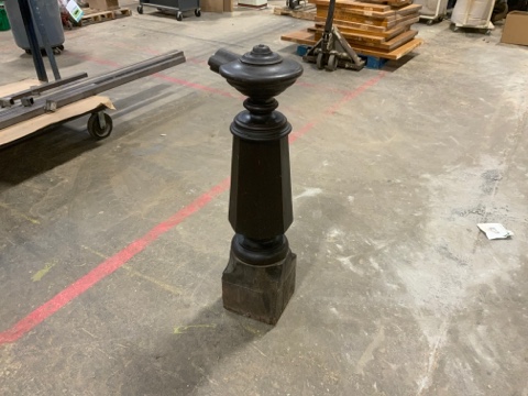 Stair Newel Post - Solid Walnut Newel Post With Octagonal Detailing ...