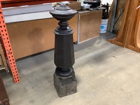 Stair Newel Post - Solid Walnut Newel Post With Octagonal Detailing ...